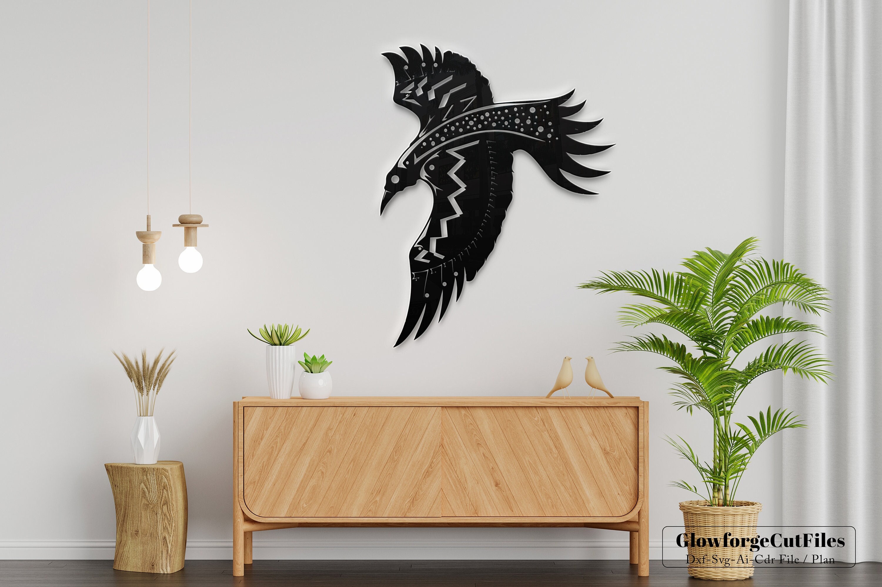 Raven Svg, Raven Silhouette Dxf, SVG for Cricut, Raven Clipart, Laser ...