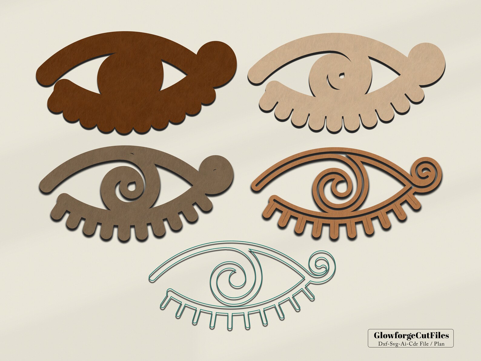 3D Eye SVG DXF 5 Layer - EYE Svg 3D Mandala Svg - Layered Mandala Svg ...