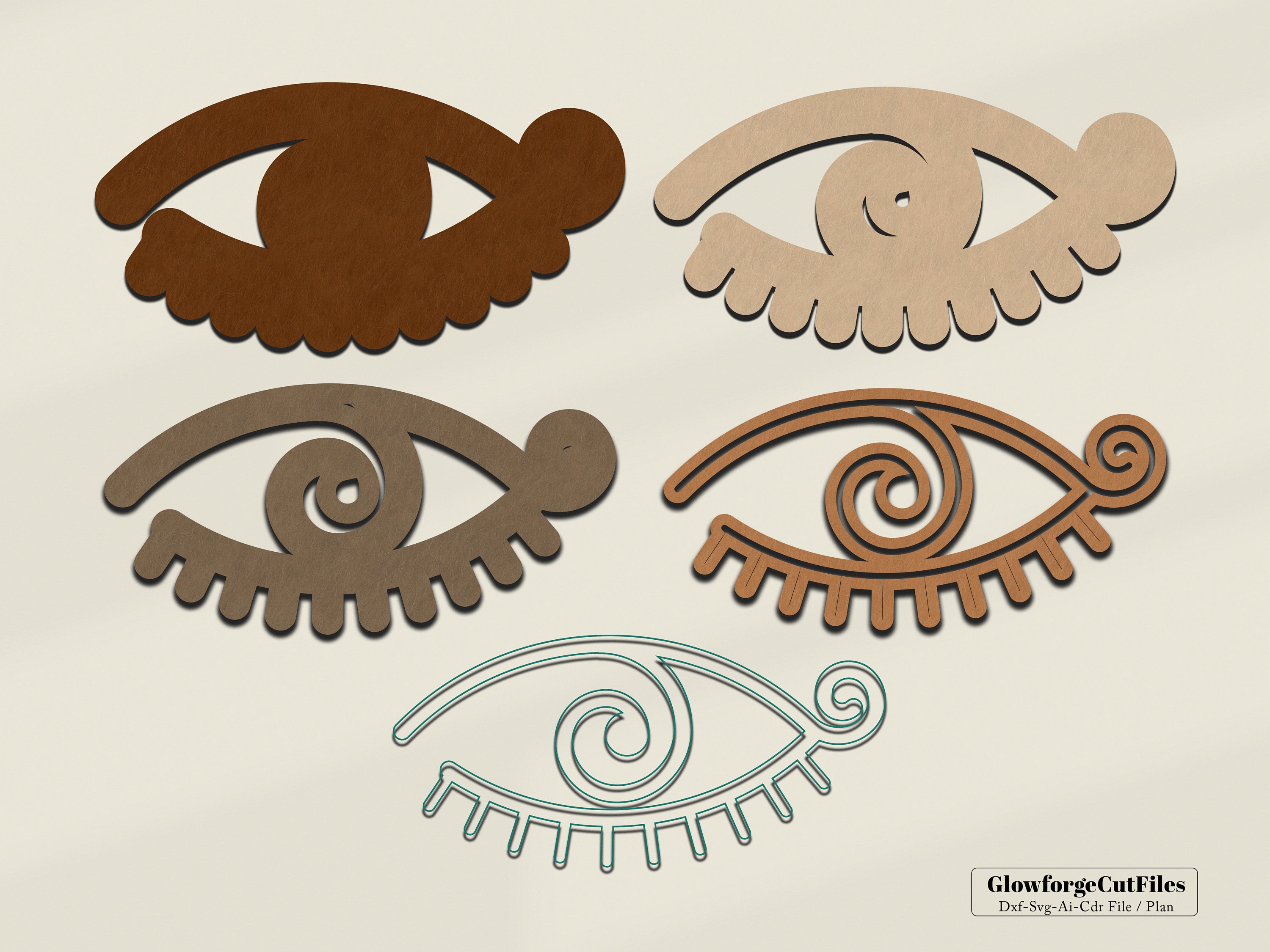 3D Eye SVG DXF 5 Layer EYE Svg 3D Mandala Svg Layered - Etsy