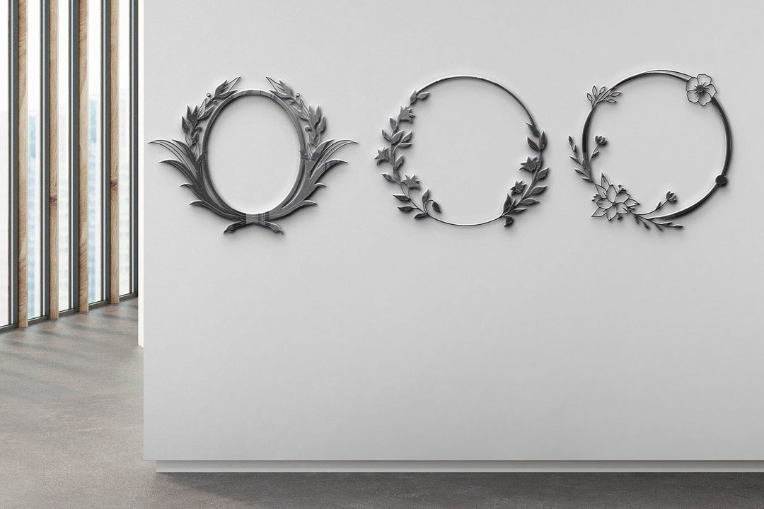 Decorative Oval Frame Svg, Circle Frame, Frame Svg Bundle, Oval Frame ...