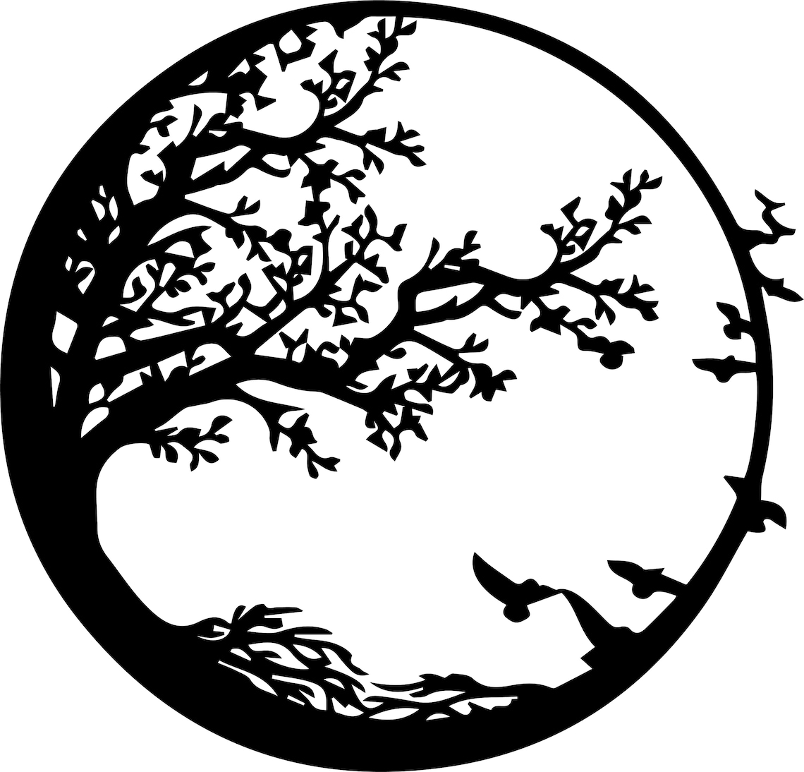 Tree Branches Dxf Autumn Tree Svg Tree of Life Interior - Etsy