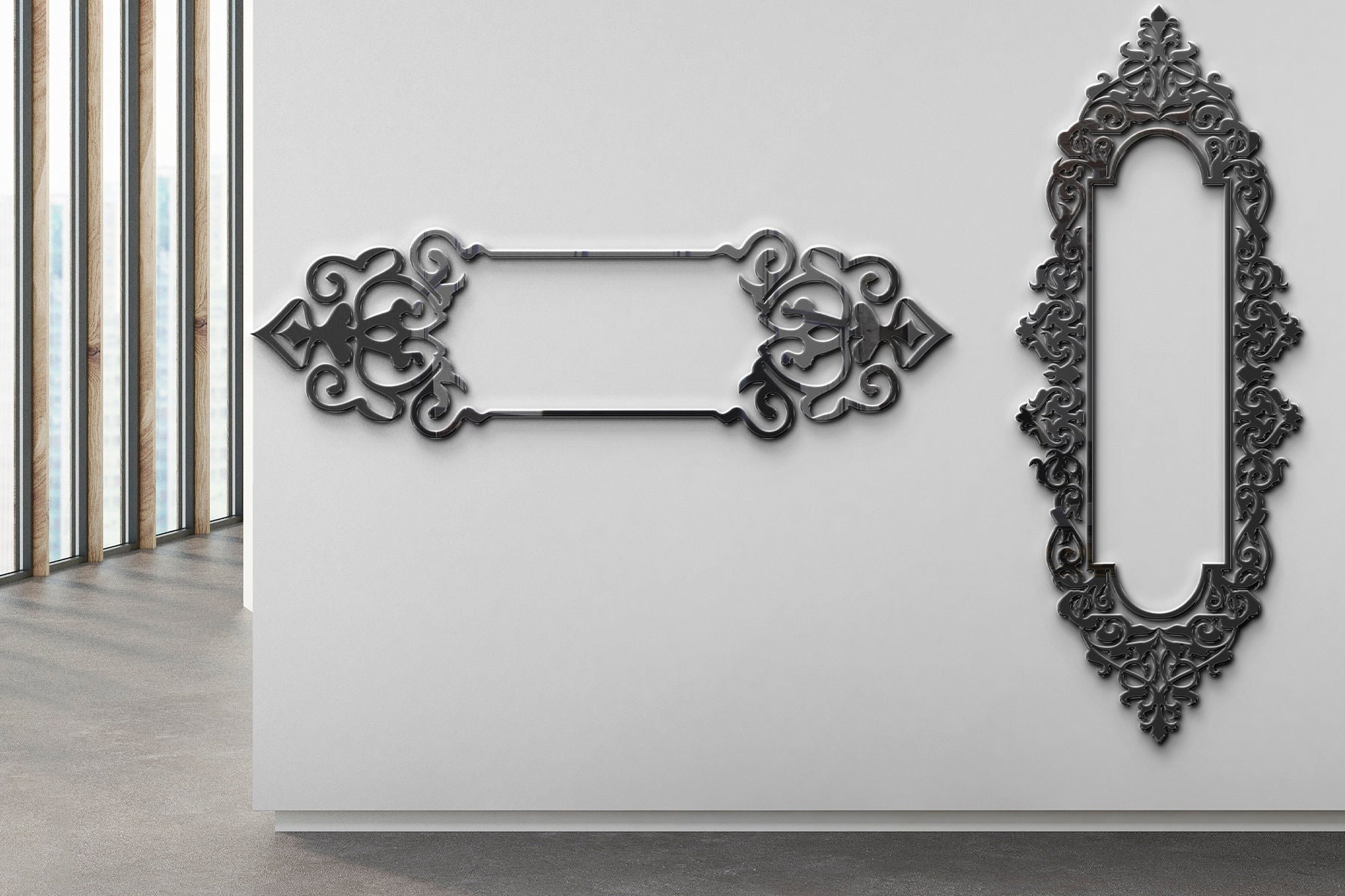 Mirror Frame DXF File. Wall Decoration DXF File. Laser Cut - Etsy