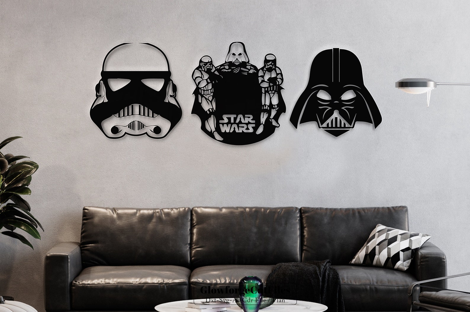 Star Wars Vector Dxf, Cdr,svg, for CNC, Vector File,metal Wall Art ...