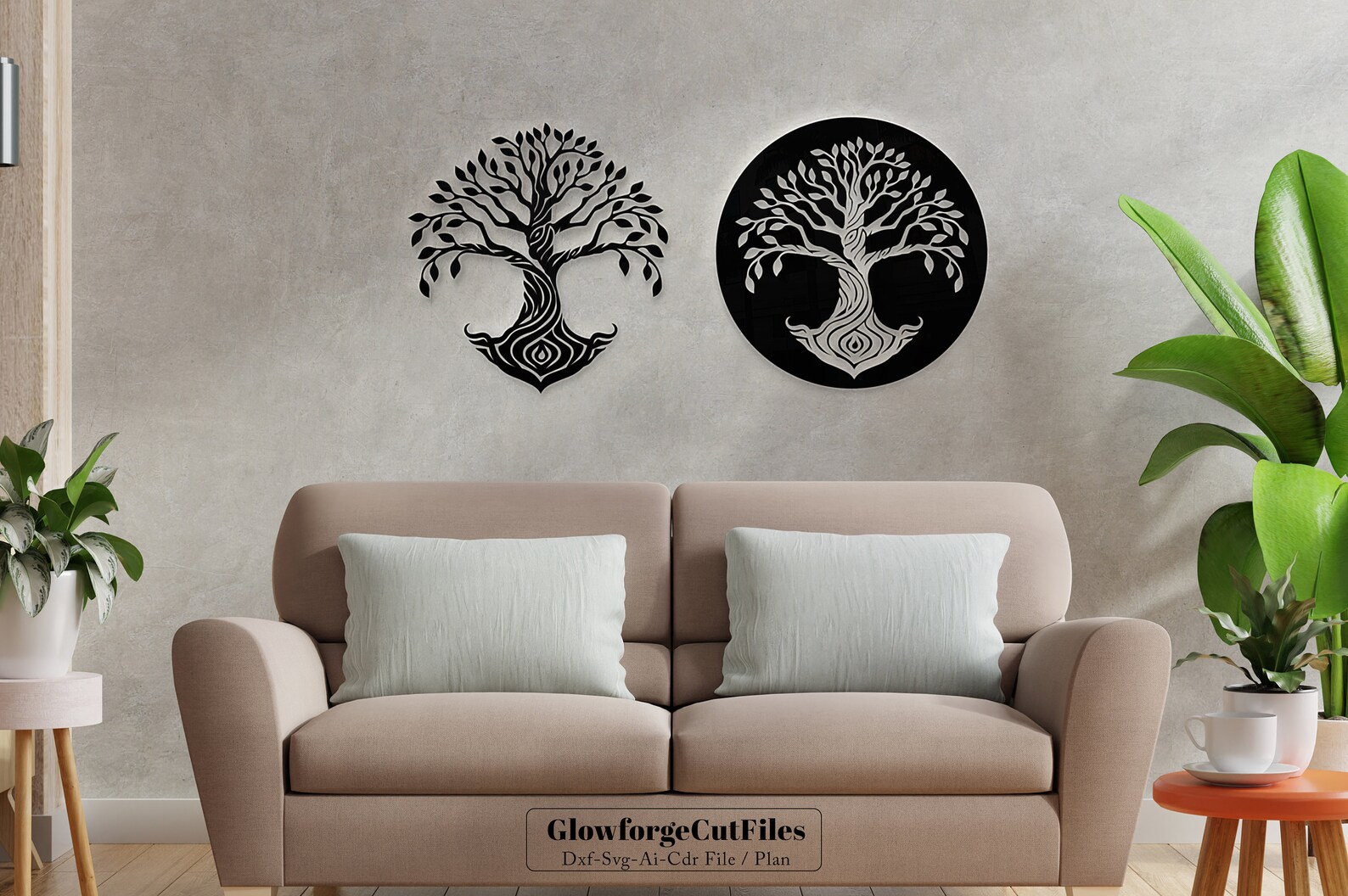 Tree of Life SVG, Animals Cut File for Laser, Dxf for Plasma, Cnc File ...