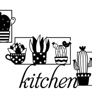 Kitchen DXF File. Wall Decoration DXF File. Laser Cut File - Etsy