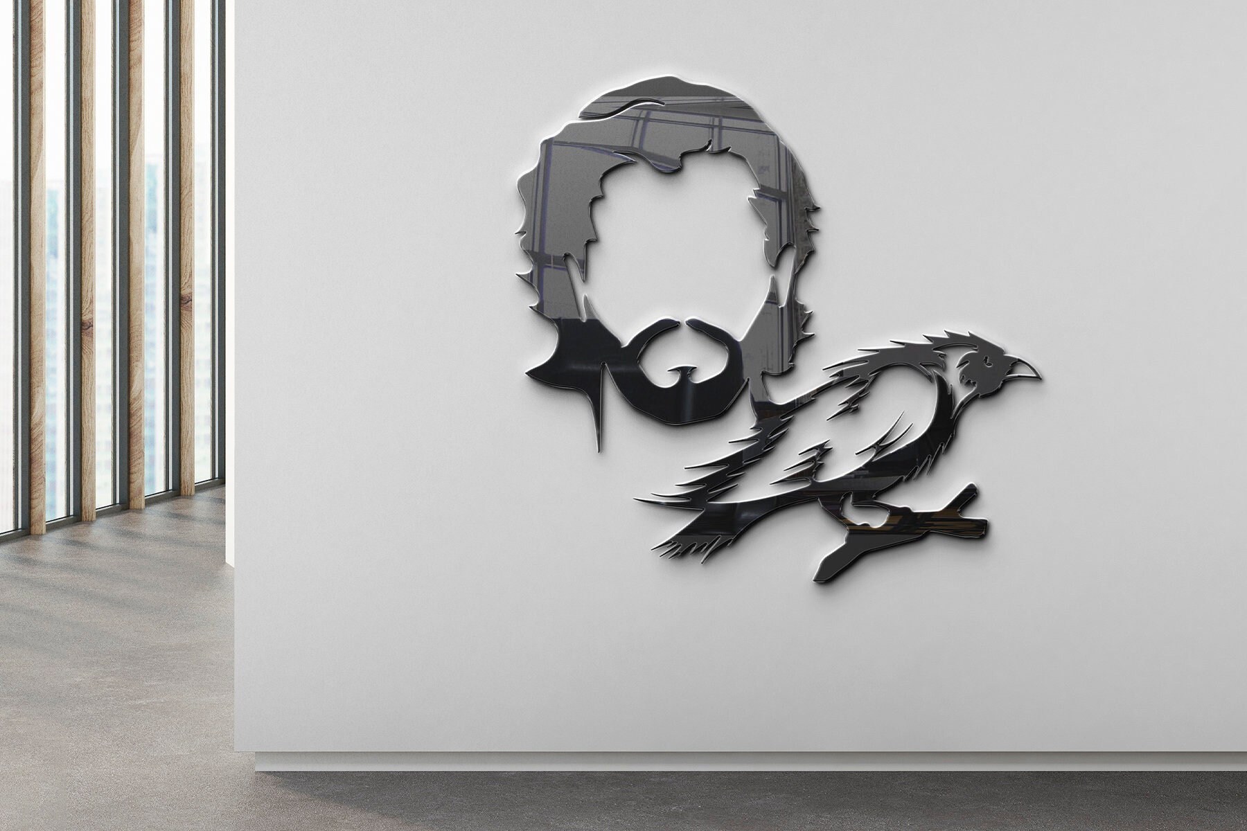 Crow DXF File. Wall Decoration DXF File. Laser Cut File. - Etsy