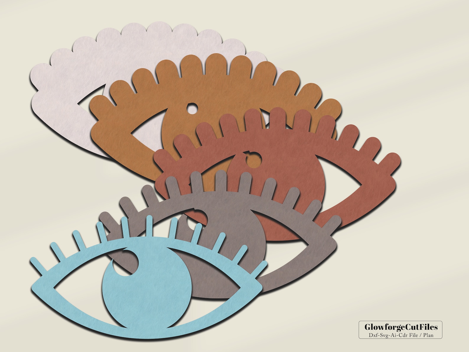 3D Eye SVG DXF 5 Layer EYE Svg 3D Mandala Svg Layered - Etsy