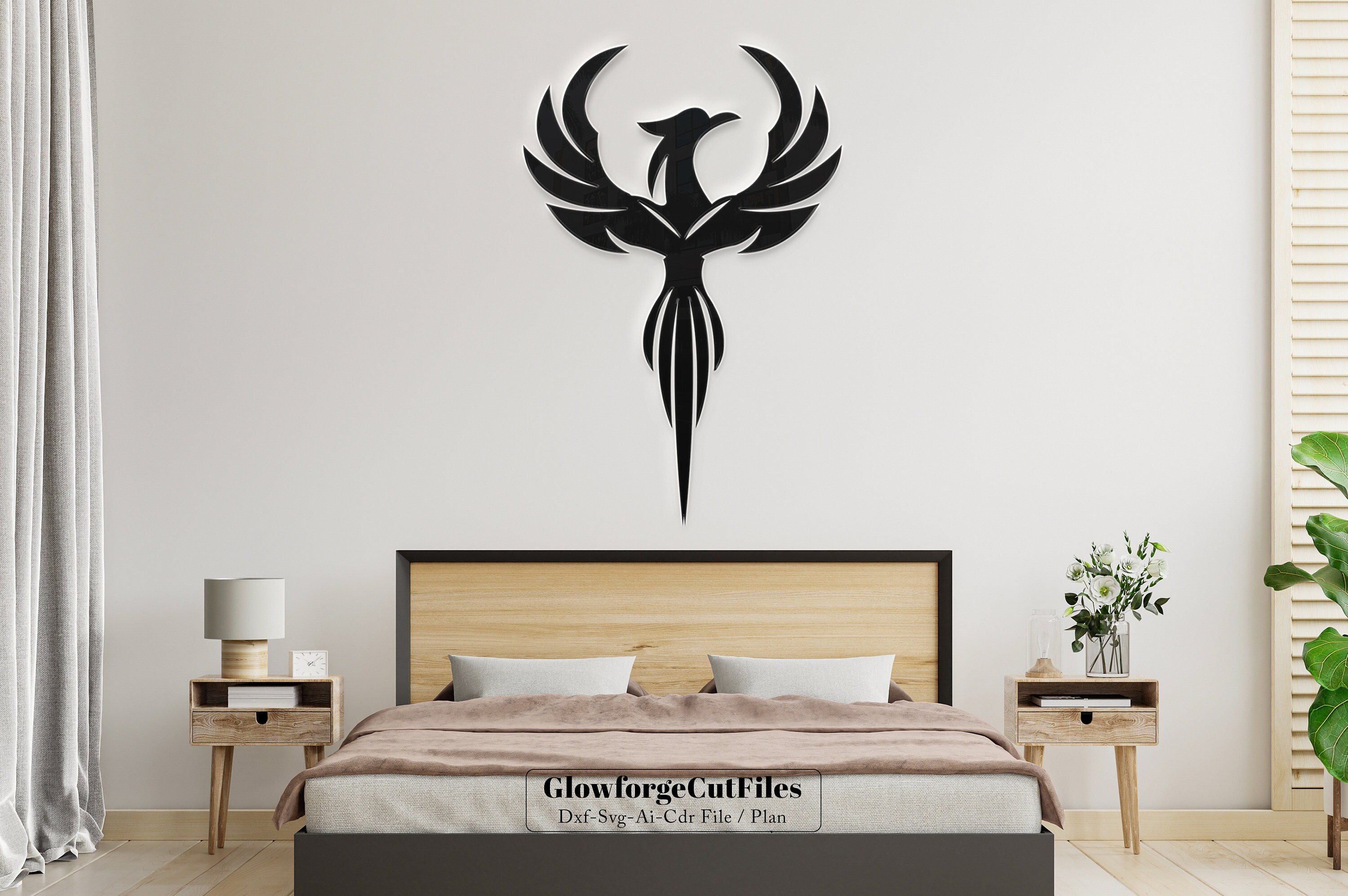 Bird Wing Dxf File. Wall Decoration Svg File. Laser Cut - Etsy