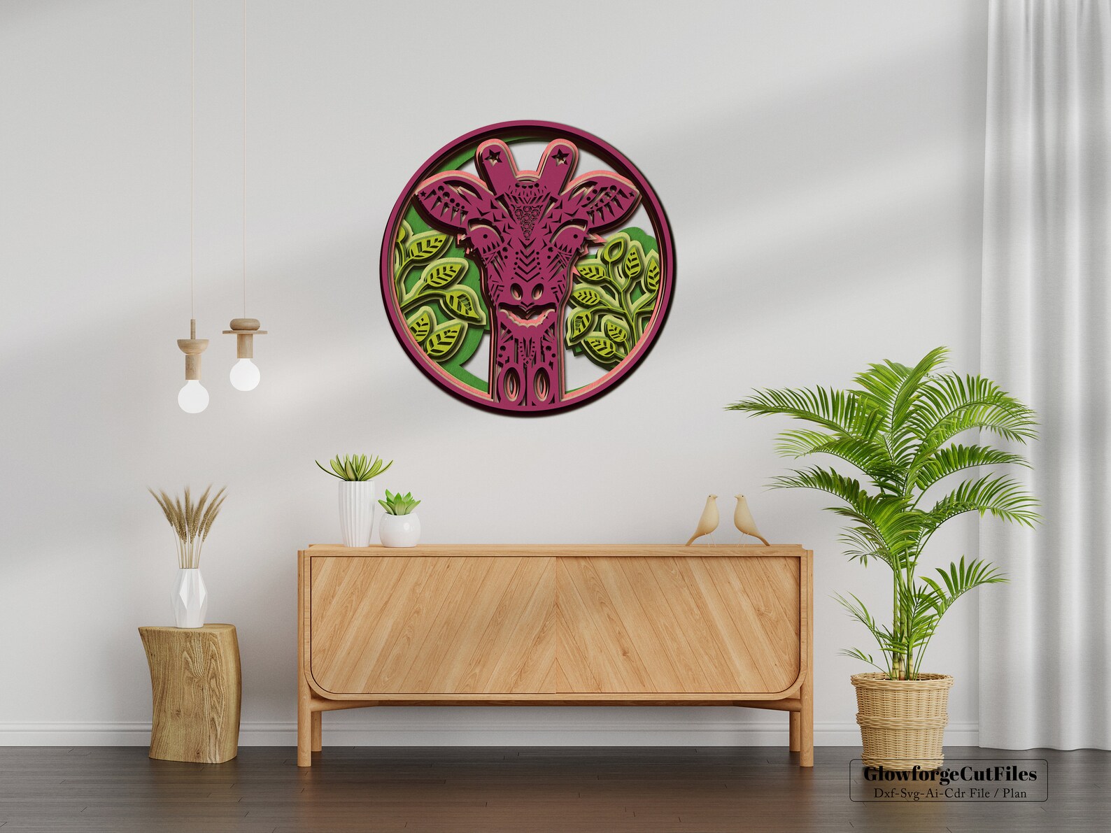 Giraffe Mandala SVG, Mandala Animal SVG, Giraffe Zentangle SVG ...