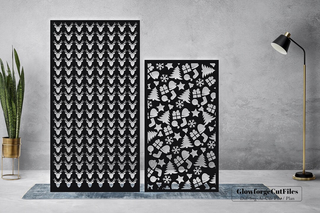 Ornamental Art Panels. Christmas Decorative Panels Dxf, Cdr. Interior ...