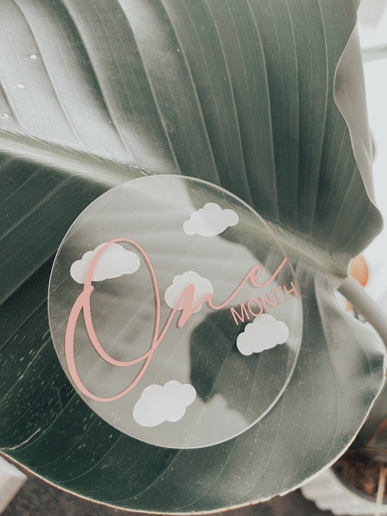Acrylic Baby Milestone Discs - Etsy