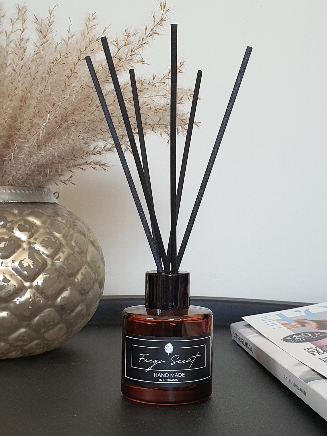 Handmade Reed Diffuser "blackcurrant & Tuberose" 50 Ml. - Etsy