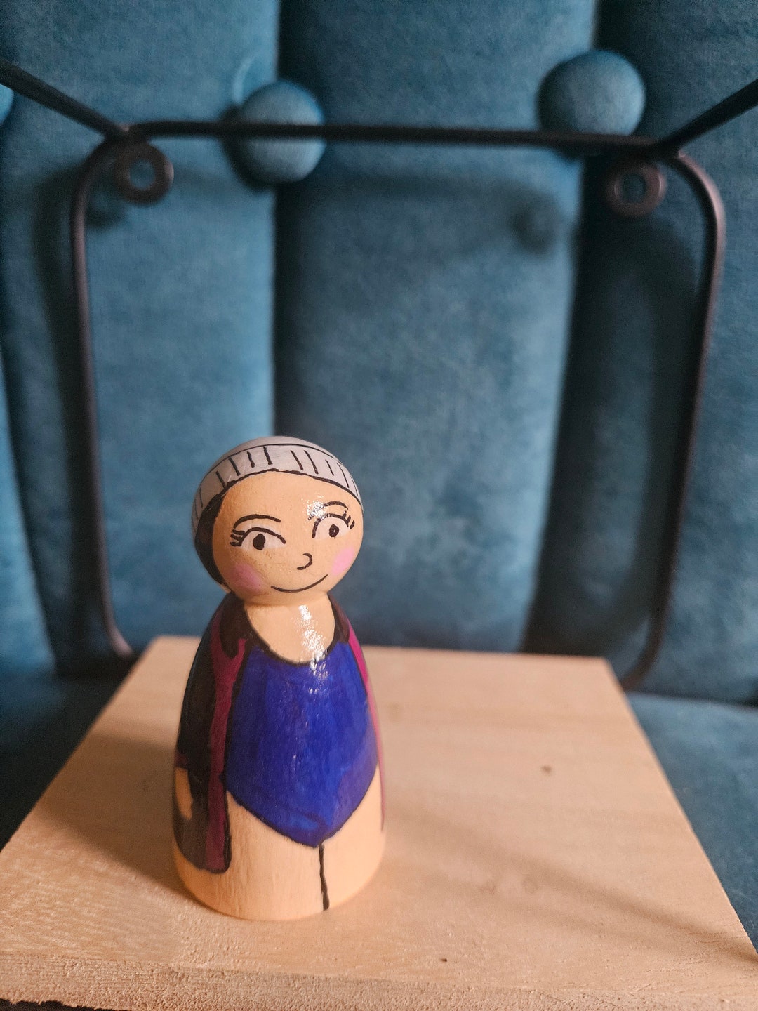 Personalized Swimmer Dryrobe Peg Doll: 7cm Chunky Wooden Figure - Etsy