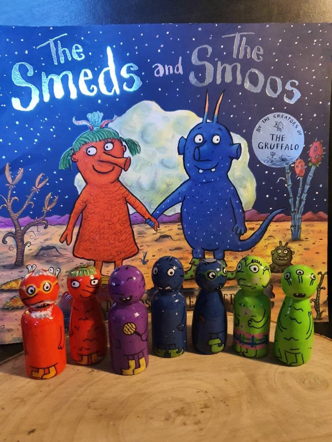 The Smeds and the Smoos Peg Doll Set - Etsy UK