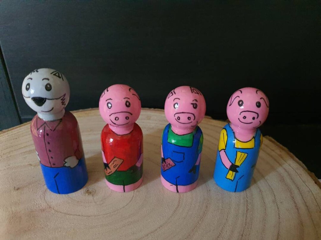 Three Little Pigs Set - Etsy