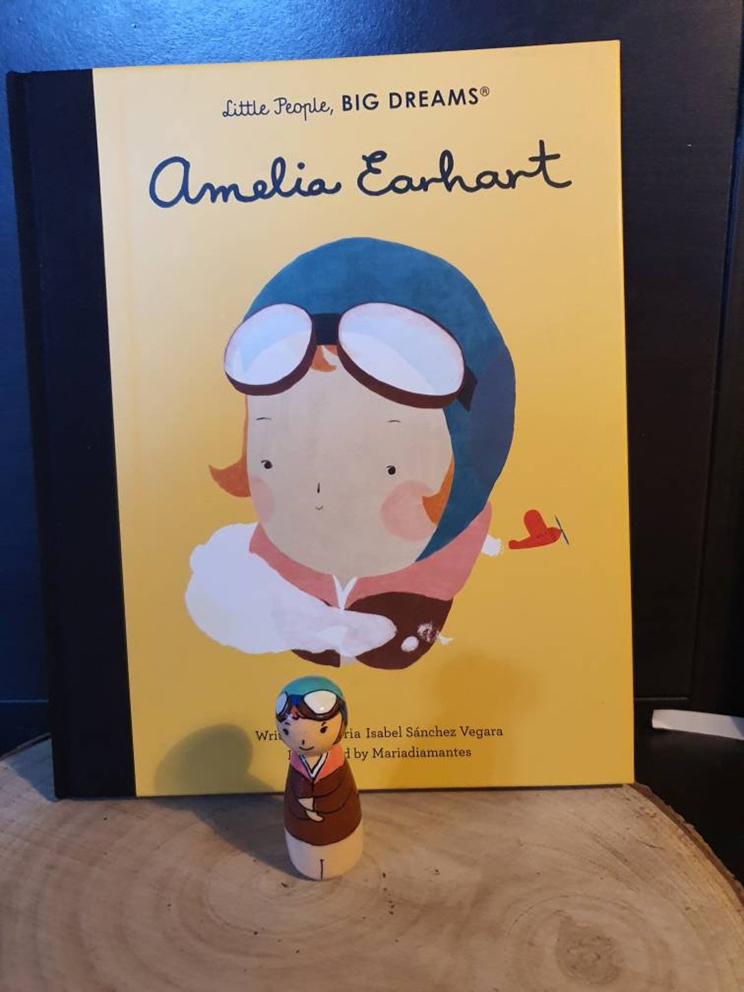 Amelia Earhart Peg Doll. 7cm Chunky. Great Women. History - Etsy