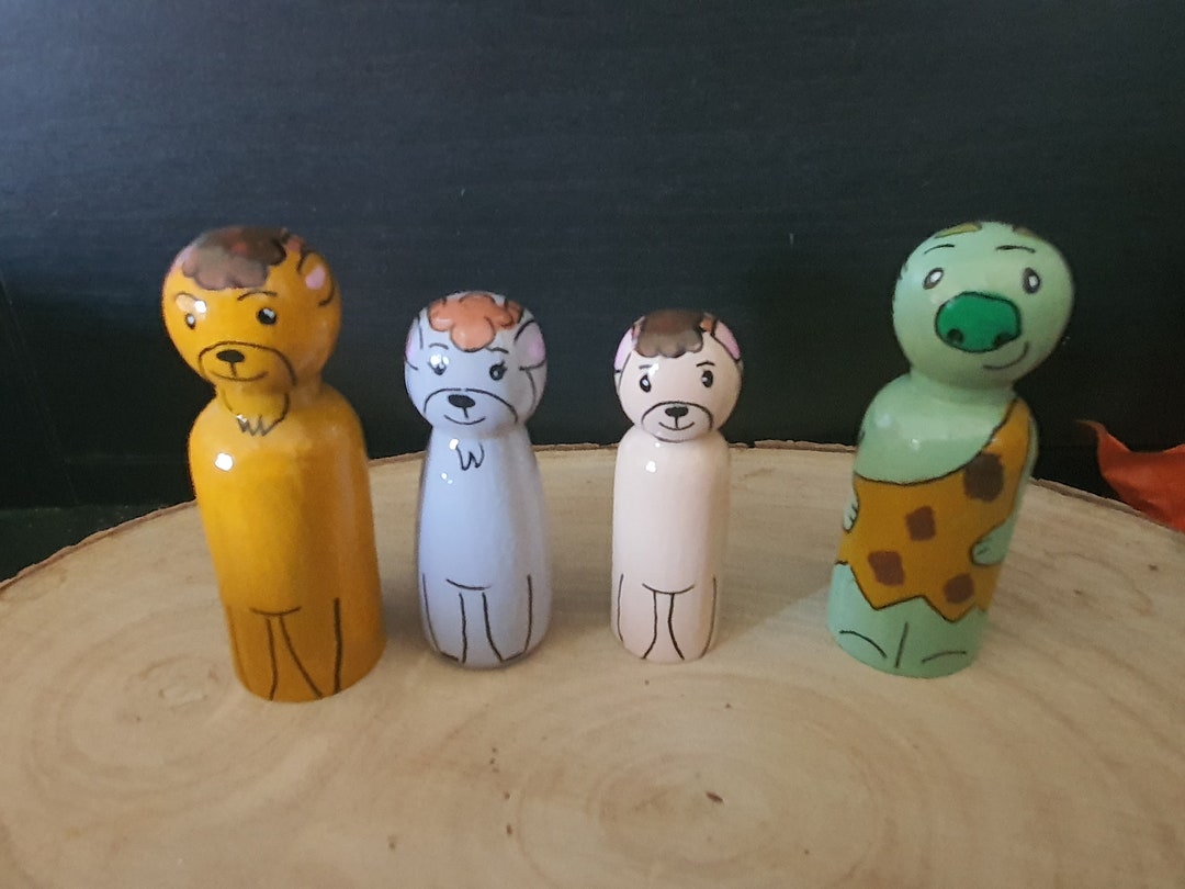 Billy Goats Gruff and Troll Peg Doll Set - Etsy UK