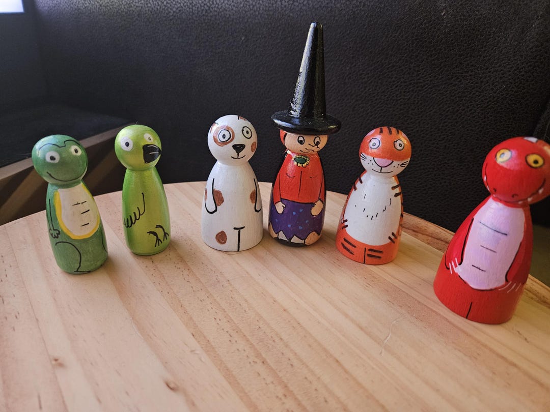 Room on the Broom Peg Doll Set. Bring the Book to Life With These ...