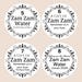 Zam Zam Labels Stickers Water Bottle Gift Wrap Personalised Custom ...