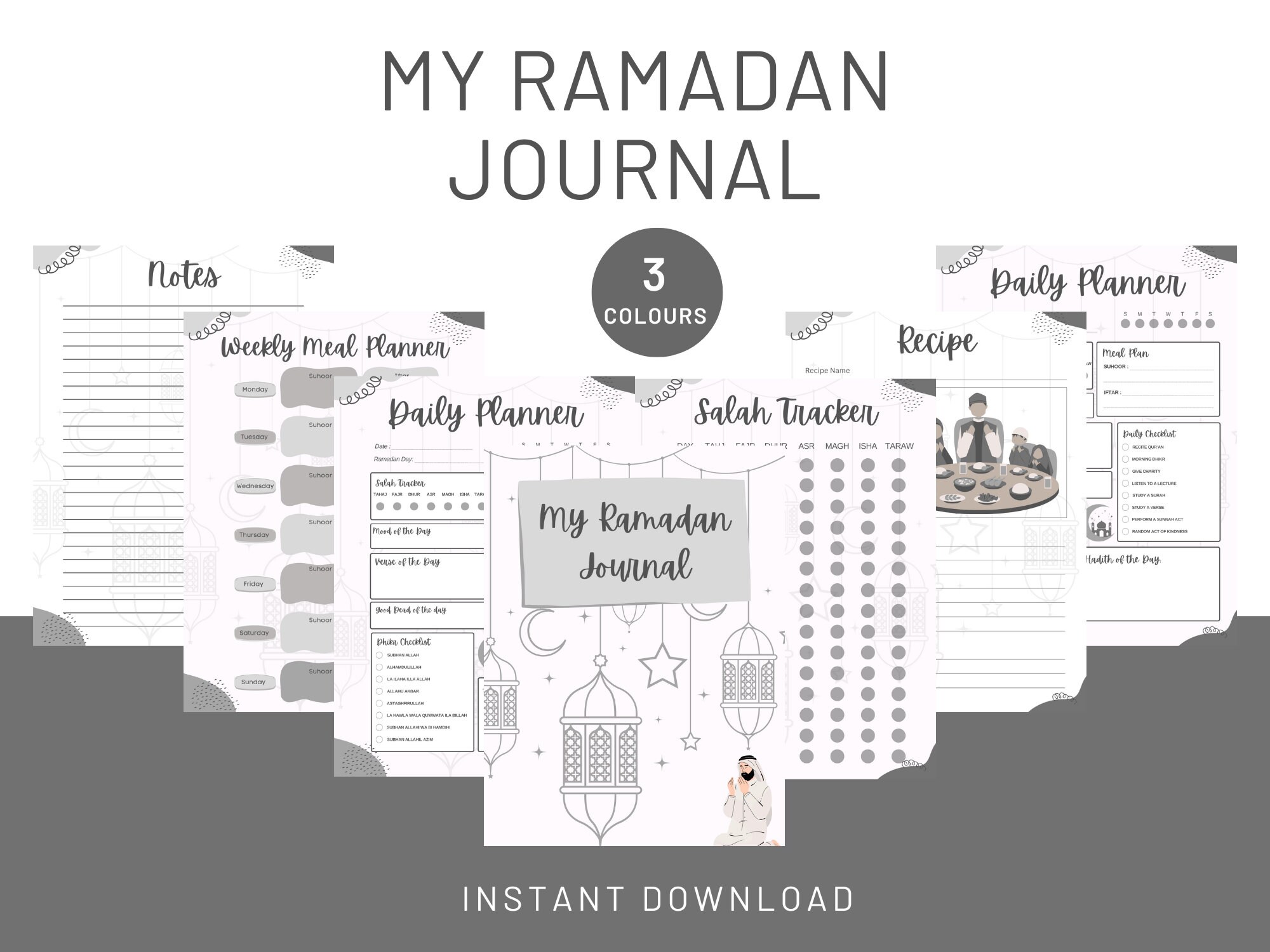 Ramadan Journal, Ramadan Planner, Salah Tracker, Muslim Planner ...