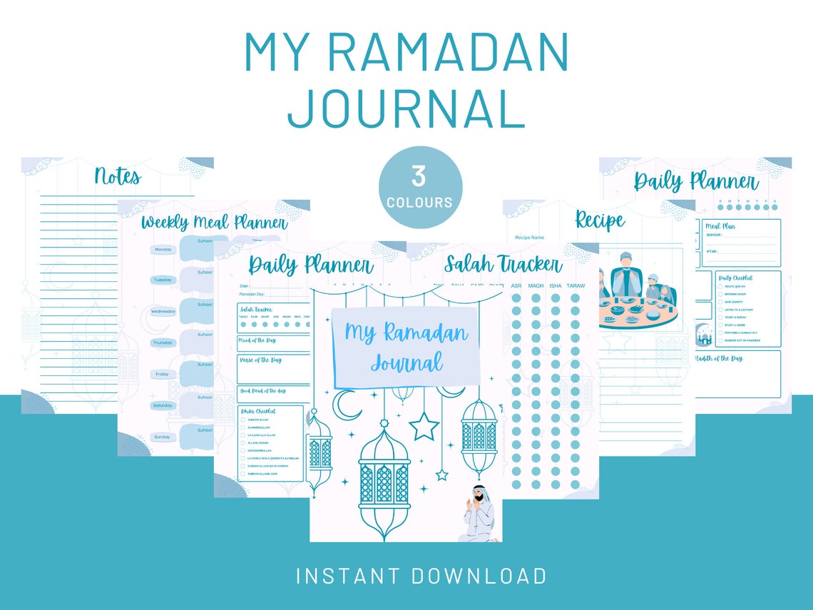 Ramadan Journal, Ramadan Planner, Salah Tracker, Muslim Planner ...