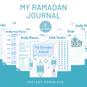 Ramadan Journal, Ramadan Planner, Salah Tracker, Muslim Planner ...
