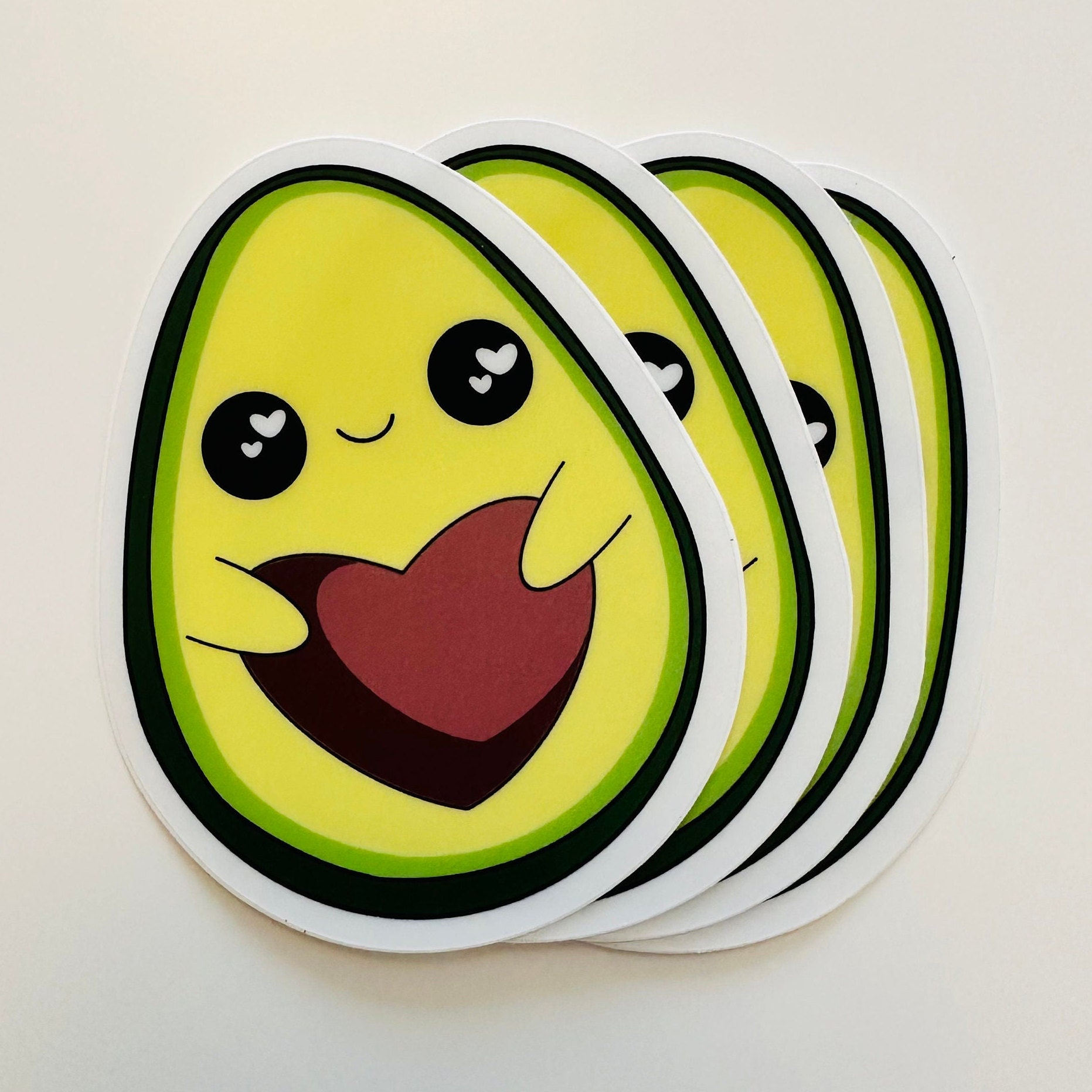 Avocuddle Avocado Sticker | Waterproof | Scratchproof | Mug, Bottle ...