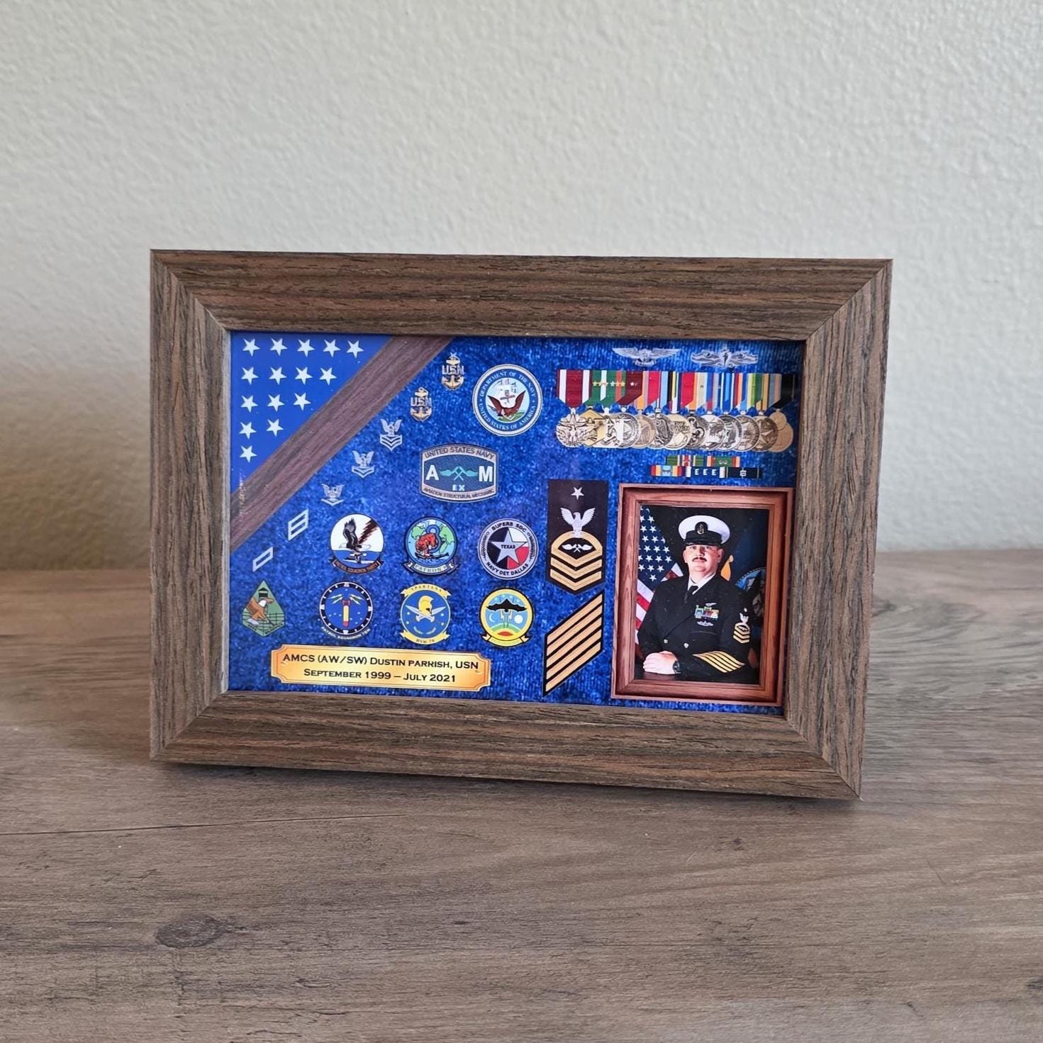 Military Award Photo Frame | Gift | Custom | Retirement | Holiday ...