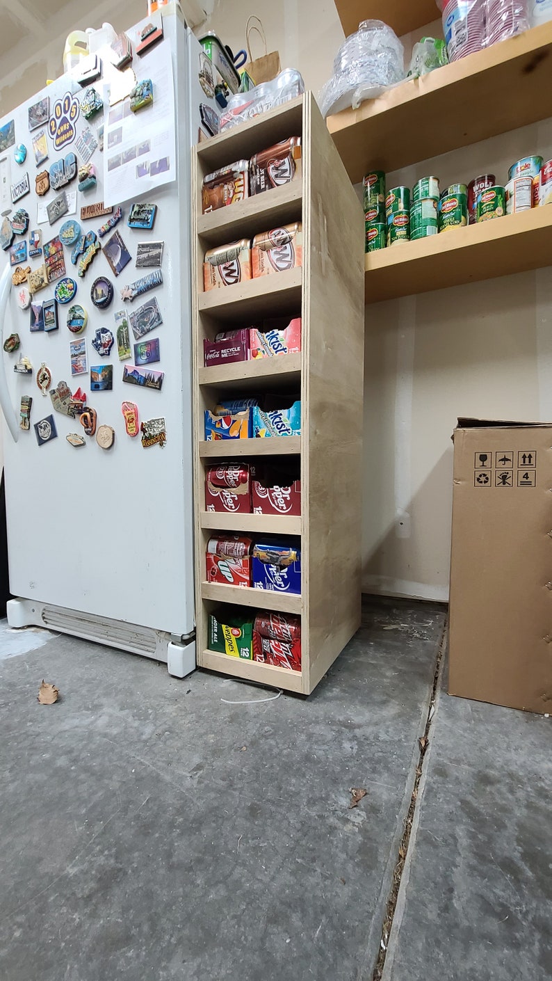 Soda Can Storage Unit - DIY Build Plans (PDF & Sketch-up File) - Etsy ...