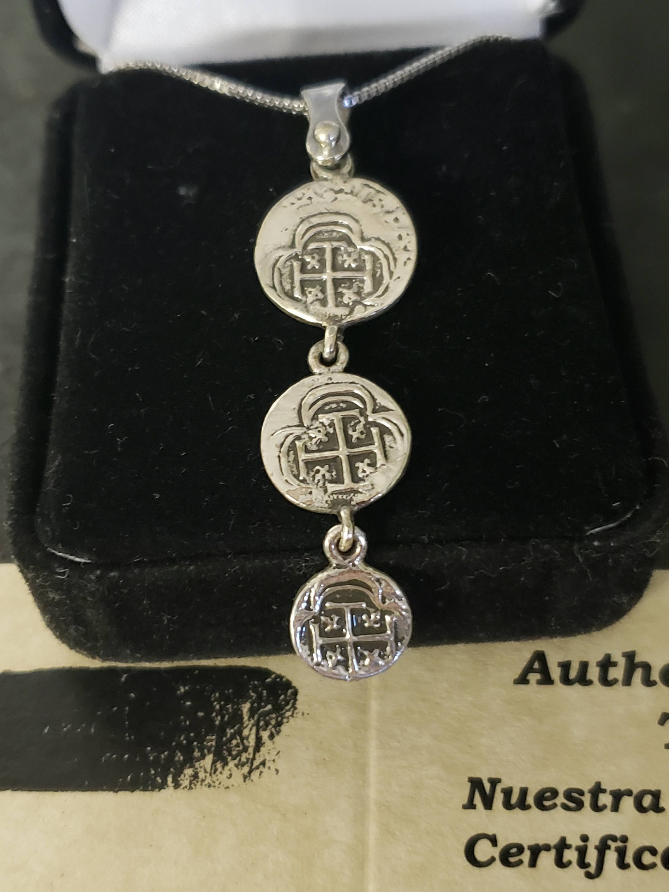Authentic Atocha Shipwreck Replica 3 Coin Pendant With 16in Chain - Etsy