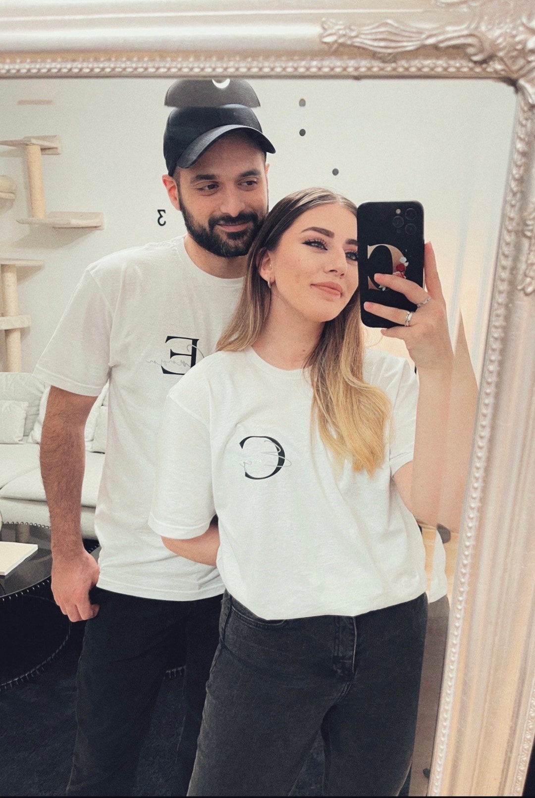 Partner T-shirt With Initials | Personalized T-shirt | T-shirt With ...