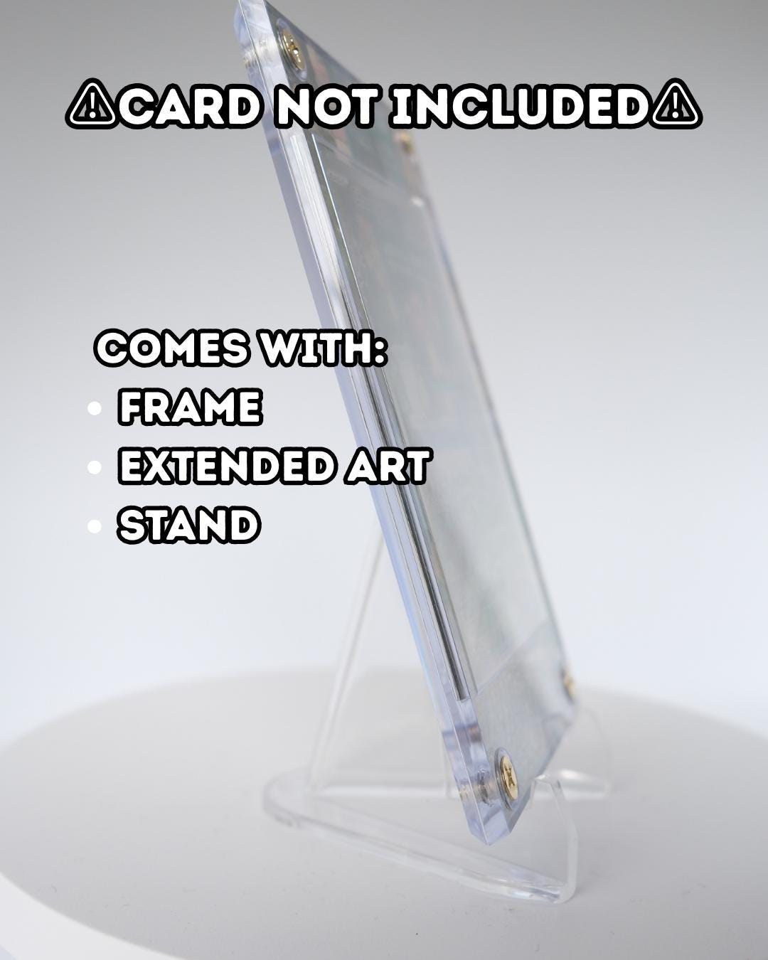 Extended Art Card Frame for Trading Cards | Display Case for Custom TCG ...