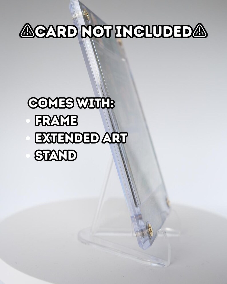 Extended Art Card Frame for Trading Cards | Display Case for Custom TCG ...