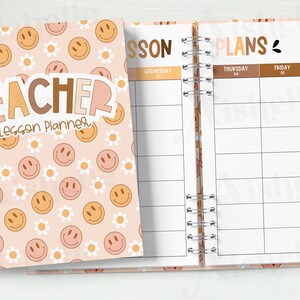 Teacher Planner 2024-2025 Printable Teacher Binder With Boho Smiley ...
