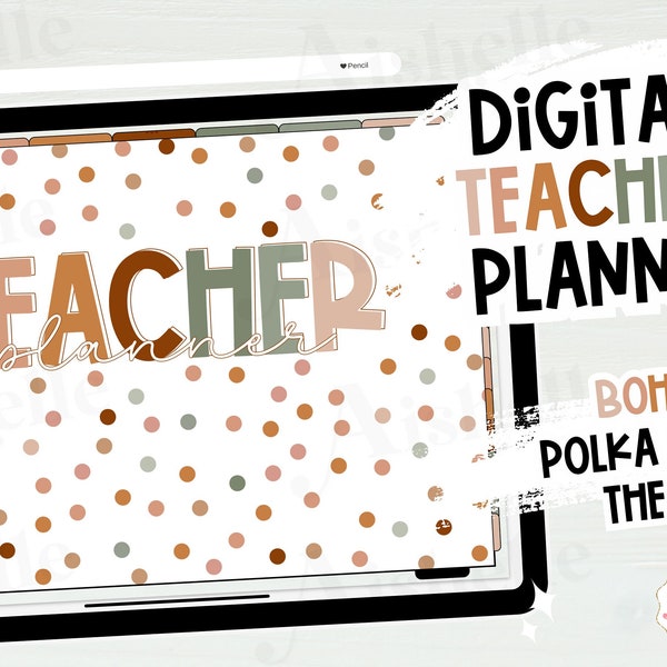 Polka Dot Planner - Etsy