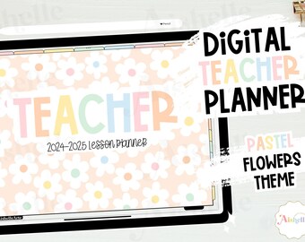 2024-2025 Digital Teacher Planner Goodnotes Teacher Boho Daisy Theme ...