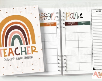 Lesson Plan Template Weekly Lesson Planner Printable - Etsy