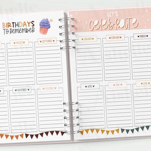 2025-2026 Teacher Planner Printable | Teacher Binder | Boho Rainbow ...