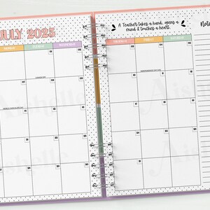 Printable Teacher Planner 2025-2026 | Teacher Binder | Groovy Boho ...
