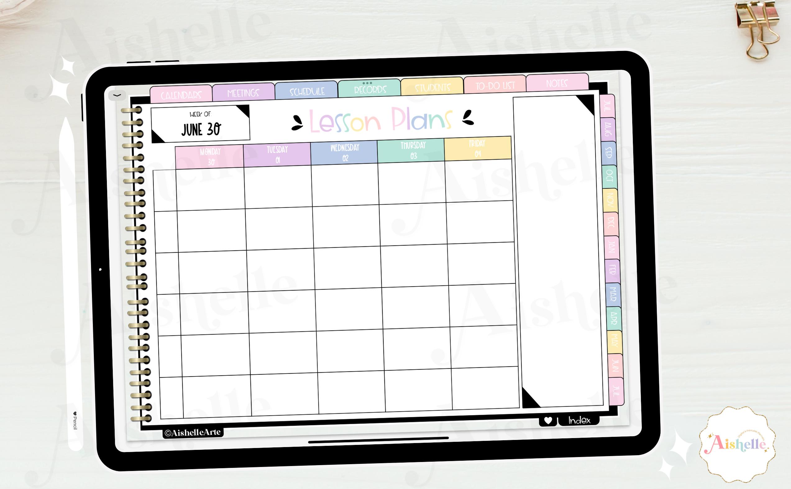 2025-2026 Digital Teacher Planner | Goodnotes Teacher Agenda | With ...