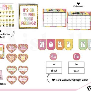 Editable Retro Groovy Disco Classroom Decor Bundle | PERSONAL USE - Etsy