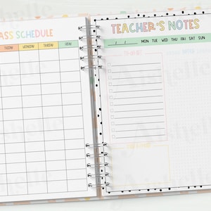 2025-2026 Teacher Planner Printable | Teacher Binder | Pastel Flowers ...