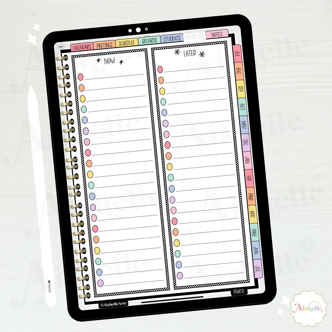 Digital Teacher Planner 2025-2026 | Teacher Goodnotes | With Rainbow ...