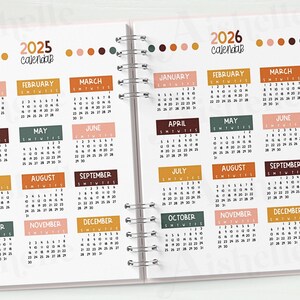 2025-2026 Teacher Planner Printable | Teacher Binder | Boho Rainbow ...