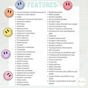 Digital Teacher Planner 2025-2026 | Teacher Goodnotes | With Rainbow ...