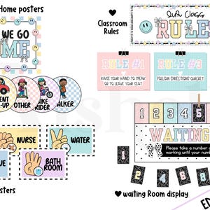 Editable Pastel Smiley Composition Notebook Classroom Decor Bundle ...