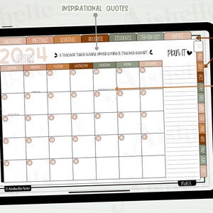 Digital Teacher Planner 2024-2025, Teacher Goodnotes Planner | Boho ...