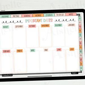 Digital Teacher Planner 2024-2025, Goodnotes Teacher Planner ...