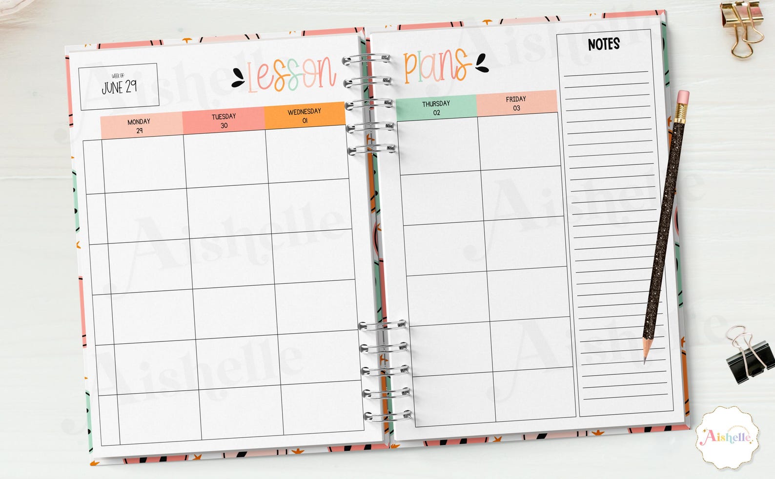 2026-2027 Printable Teacher Planner | Teacher Binder | Groovy Smiley ...