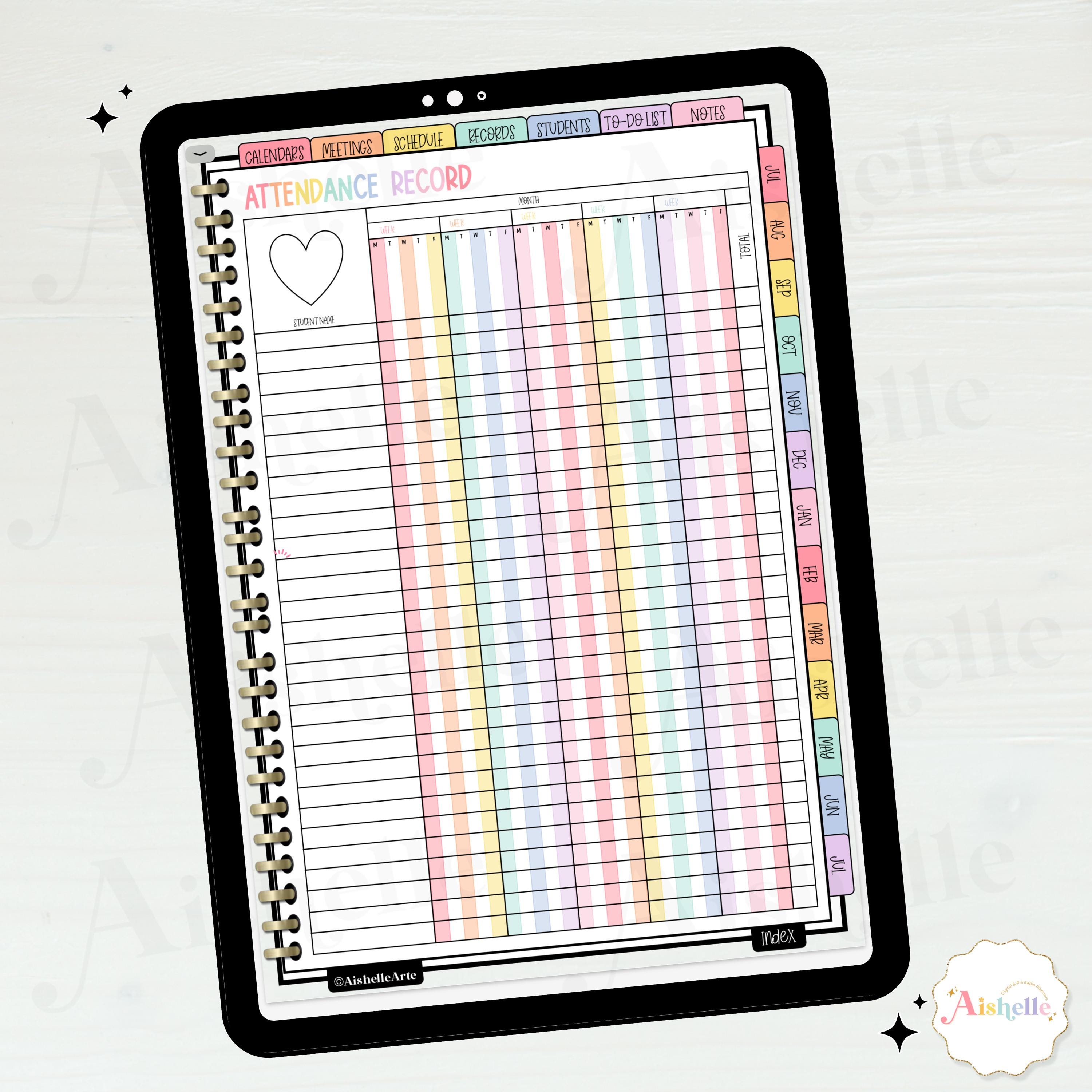 Digital Teacher Planner 2026-2027 | Teacher Goodnotes | With Rainbow ...